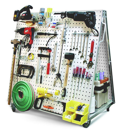 Mobile Tool Carts : Mobile Pegboard | Creative Safety Supply
