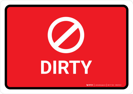 Dirty with Icon Landscape - Wall Sign
