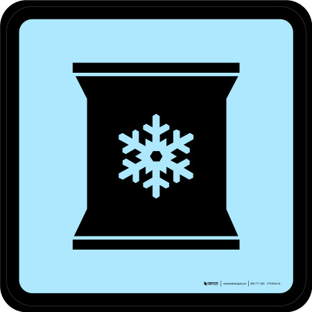 Frozen Foods Graphic Square - Floor Sign