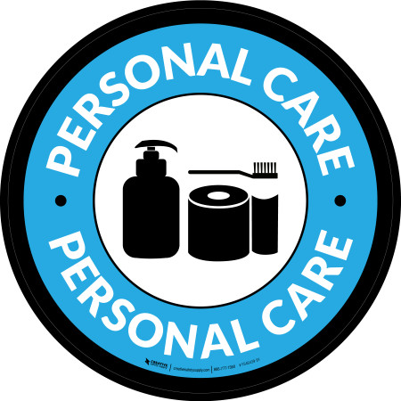 Personal Care Circle - Floor Sign