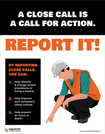 Close Call Report It - Poster