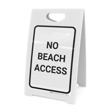 No Beach Access Portrait - A-Frame Sign | Creative Safety Supply