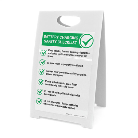 Battery Charging Safety Checklist: Six Checklist Items with Checked ...