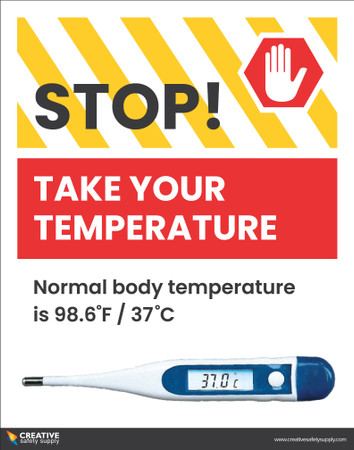 Stop! Take Your Temperature - Poster
