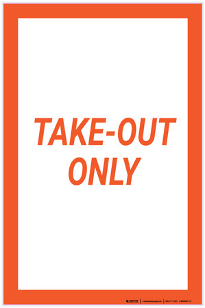 Take Out Only - Label