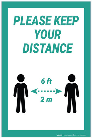 Please Keep Your Distance - Label