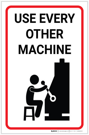 Use Every Other Machine Portrait - Label