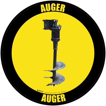 Auger - Floor Sign