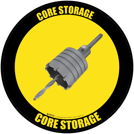 Core Storage - Floor Sign