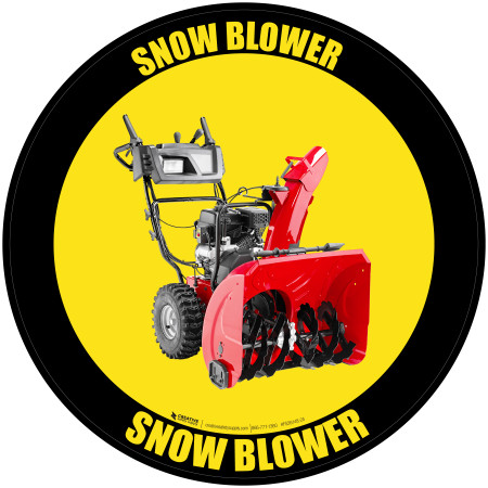 Snow Blower - Floor Sign | Creative Safety Supply