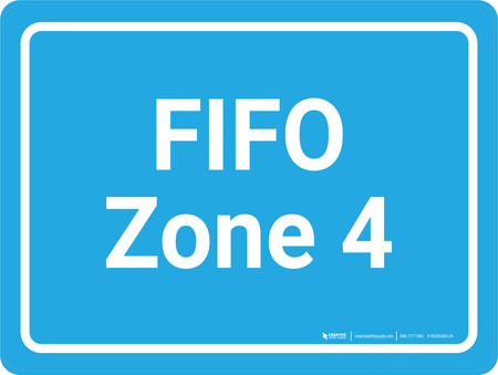 FIFO Zone 4 Blue Landscape - Wall Sign