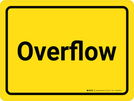 Overflow Yellow Landscape - Wall Sign