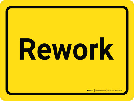 Rework Yellow Landscape - Wall Sign