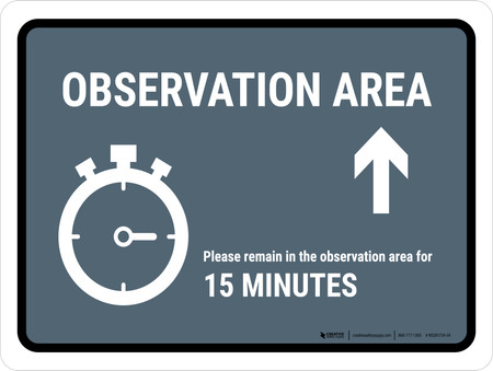 Observation Area: Please Remain In Observation Area: Up Arrow Landscape ...