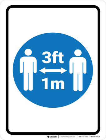 3Ft-2M With Icon Portrait - Wall Sign