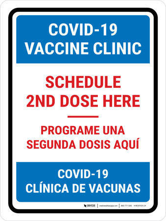 Covid-19 Vaccine Clinic Schedule 2nd Dose Here Bilingual Spanish ...
