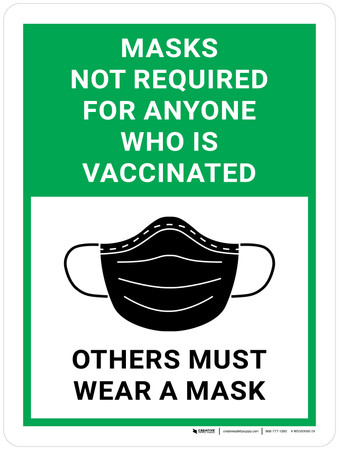Masks Not Required For Anyone Who Is Vaccinated - Others Must Wear A ...