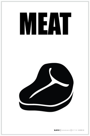 Meat with Icon Portrait - Label