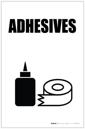Adhesives with Icon Portrait - Label