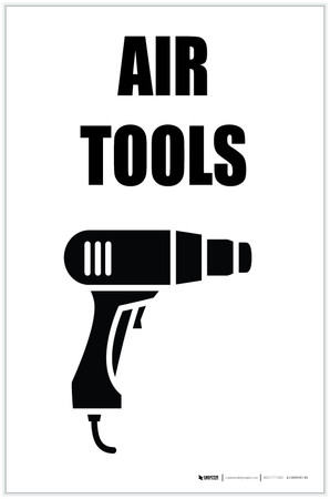 Air Tools with Icon Portrait - Label