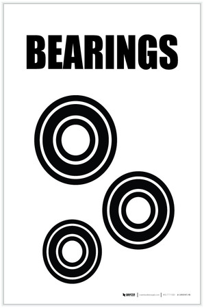 Bearings with Icon Portrait - Label