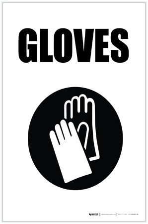 Gloves with Icon Portrait - Label | Creative Safety Supply