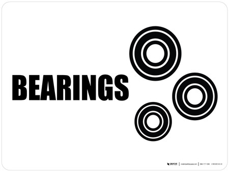 Bearings with Icon Landscape - Wall Sign