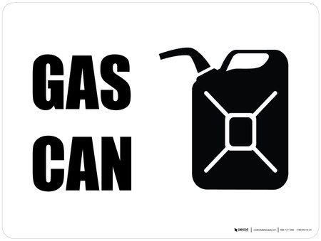 Gas Can with Icon Landscape - Wall Sign