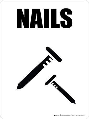 Nails with Icon Portrait - Wall Sign