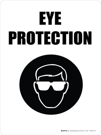 Eye Protection with Icon Portrait - Wall Sign