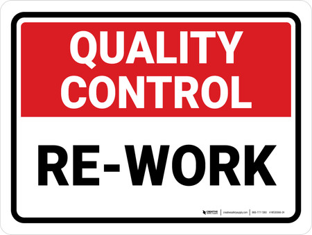 Quality Control: Re work Landscape - Wall Sign