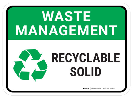 Waste Management: Recyclable Solid Recyclable Liquid Rectangular ...