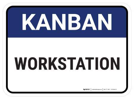 Workstation Rectangle - Floor Sign