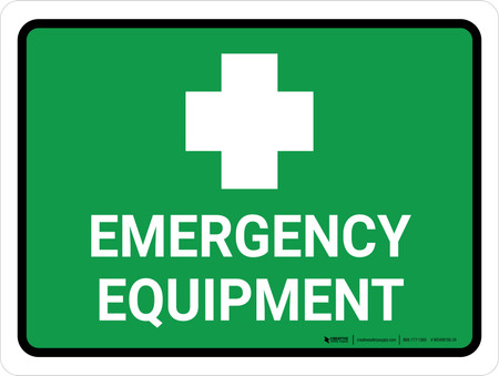 Emergency Equipment Landscape - Wall Sign