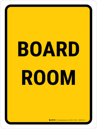 Board Room Portrait - Wall Sign