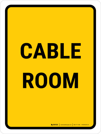Cable Room Portrait - Wall Sign