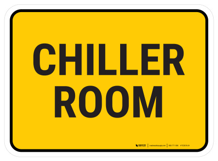 Chiller Room Rectangular - Floor Sign