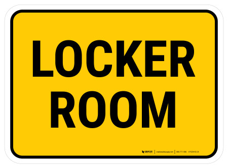 Locker Room Rectangular - Floor Sign