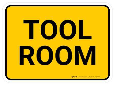 Tool Room Rectangular - Floor Sign | Creative Safety Supply