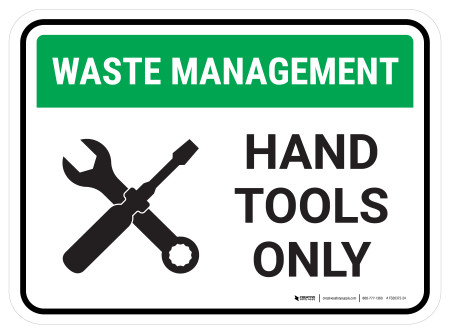 Waste Management Hand Tools Waste Recycling Rectangular - Floor Sign