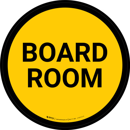 Board Room Circular - Floor Sign