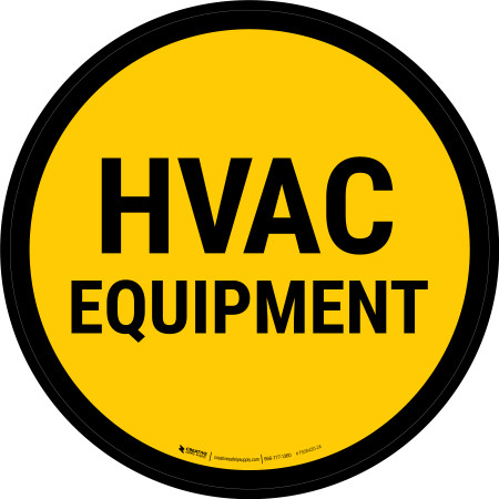 HVAC Equipment Circular - Floor Sign