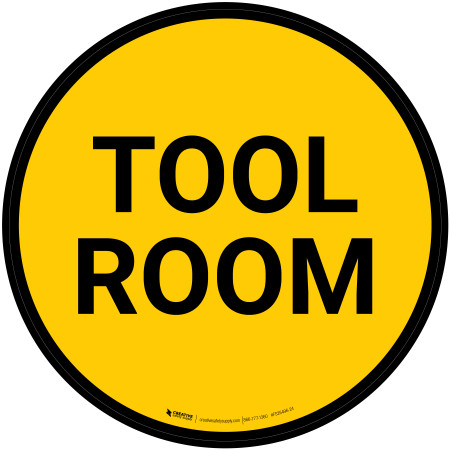 Tool Room Circular - Floor Sign