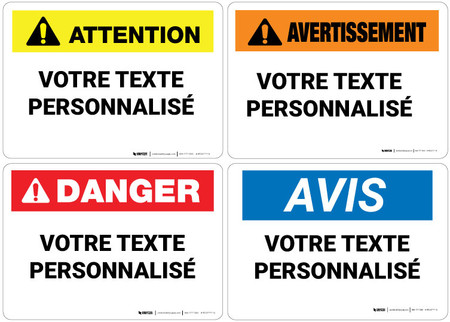 Create Custom ANSI French Wall Sign | Creative Safety Supply