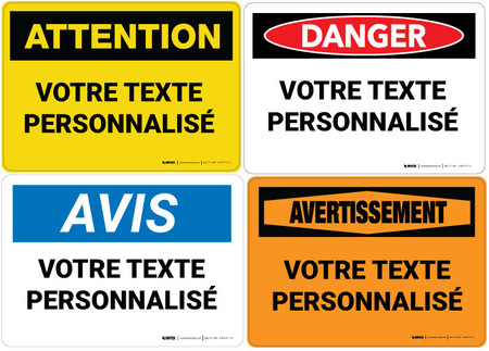 Create Custom OSHA French Wall Sign | Creative Safety Supply