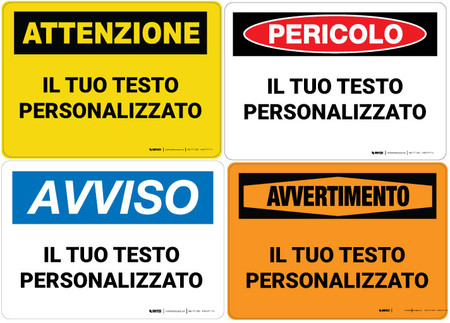 Create Custom OSHA Italian Wall Sign | Creative Safety Supply