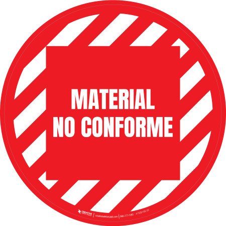 Material no Conforme Circular - Floor Sign