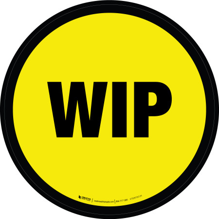 WIP Español - Floor Sign