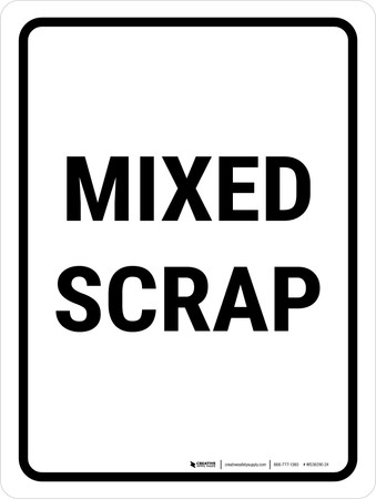 Mixed Scrap Portrait - Wall Sign