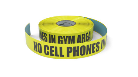 No Cell Phones in Gym Area - Inline Printed Floor Marking Tape ...